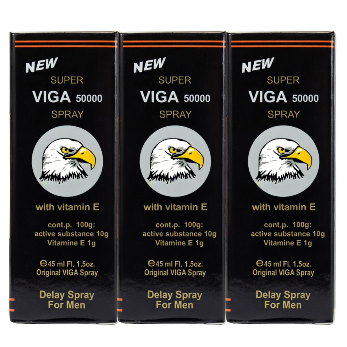 Super Viga 50000 Delay Spray 45ml - 3 Pack | Last Longer | Delay Spray